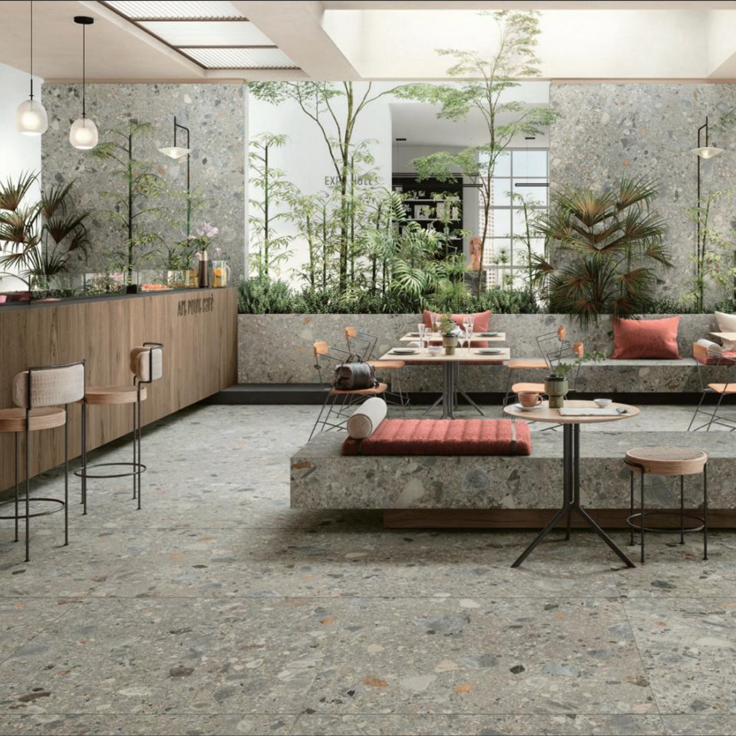 Designer Tile and Stone– Circles & Squares Design